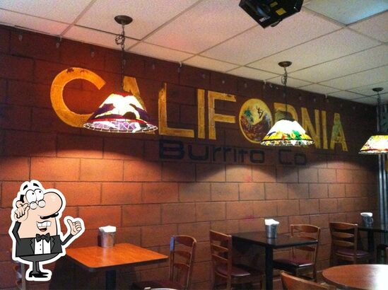 Menu at California Burrito Company, Tustin