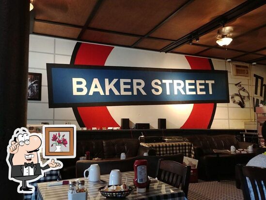 Menu at Baker Street Cafe, Ottawa