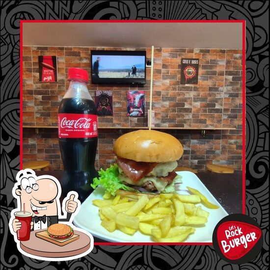 Menu at Lets Rock Burger restaurant, Bogotá