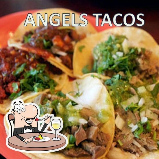 Menu at Angels Tacos restaurant, Saltillo