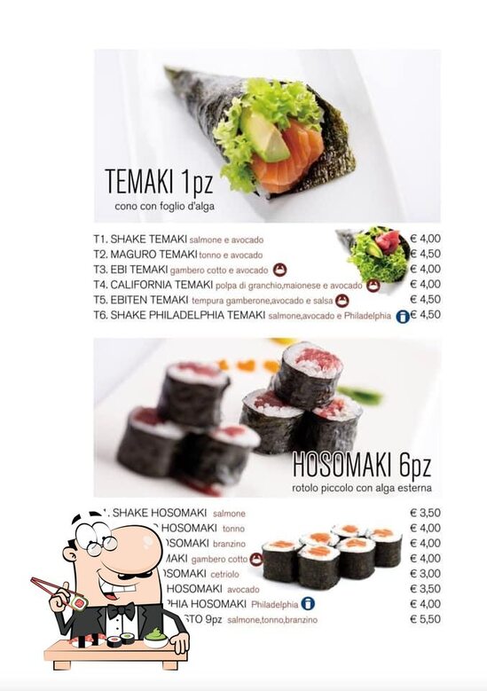 Menu at Hanami restaurant, Fabriano