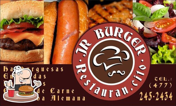 Menu at JR. Burger restaurant, Leon