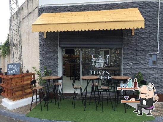 Menu at Tito’s coffee cafe, Tunis