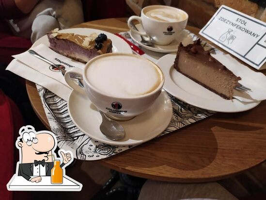 Menu at Columbus Coffee cafe, Gdańsk, CH Forum