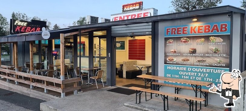Menu at Free Kebab cafe, St-Priest-en-Jarez, 7 Rue René Coty