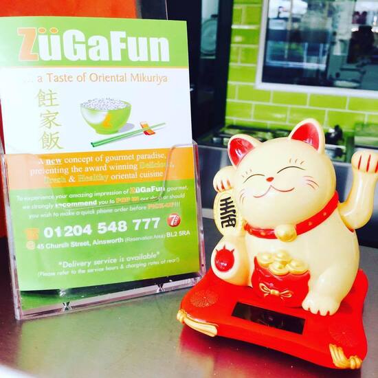 Menu at Zügafun restaurant, Bolton