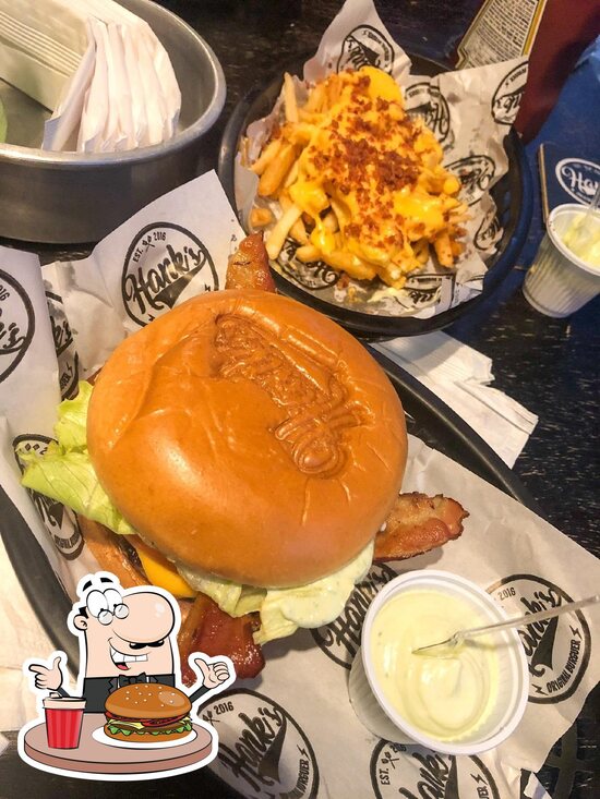Menu at Hank's Original Burger restaurant, Itajaí, R. Indaial
