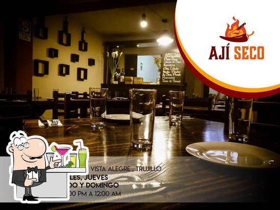 Menu at Ají Seco restaurant, Trujillo, Manuel Seoane 765