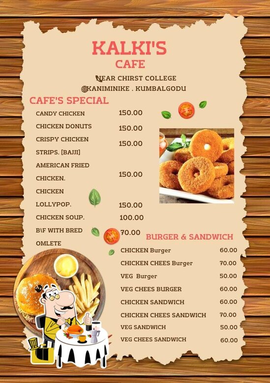 KALKI's CAFE, Bengaluru - Restaurant menu, prices and reviews