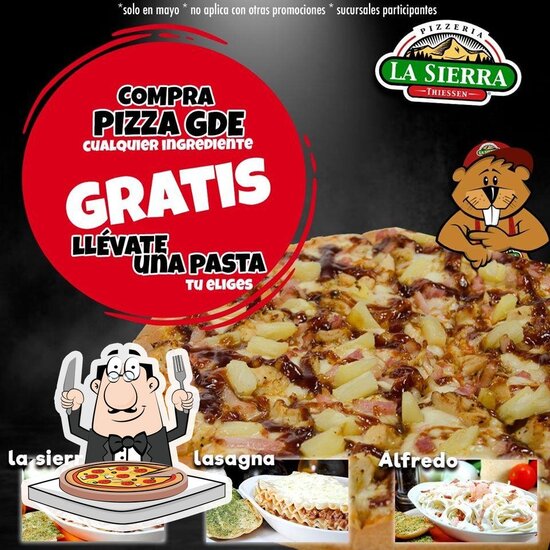 Menu at Pizzeria La Sierra Meoqui, Pedro Meoqui