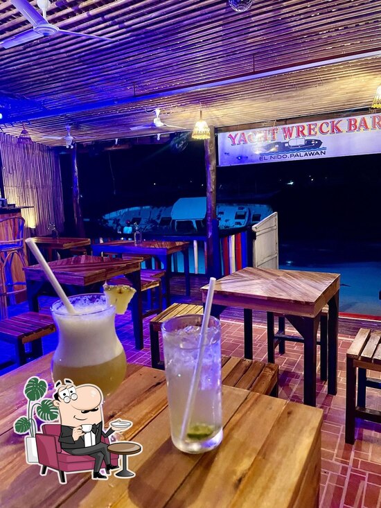 Menu at Yacht Wreck Bar, El Nido