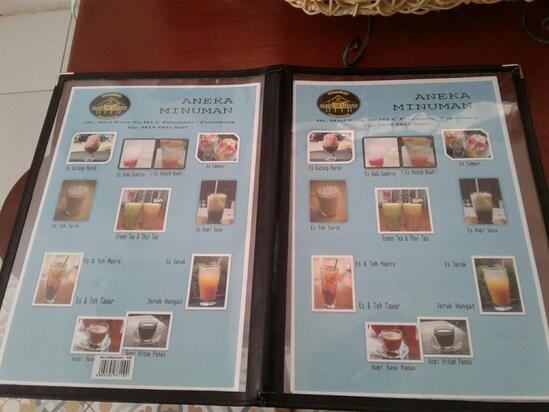 Menu at Masakan Dapur Kayu Palembang restaurant, Palembang