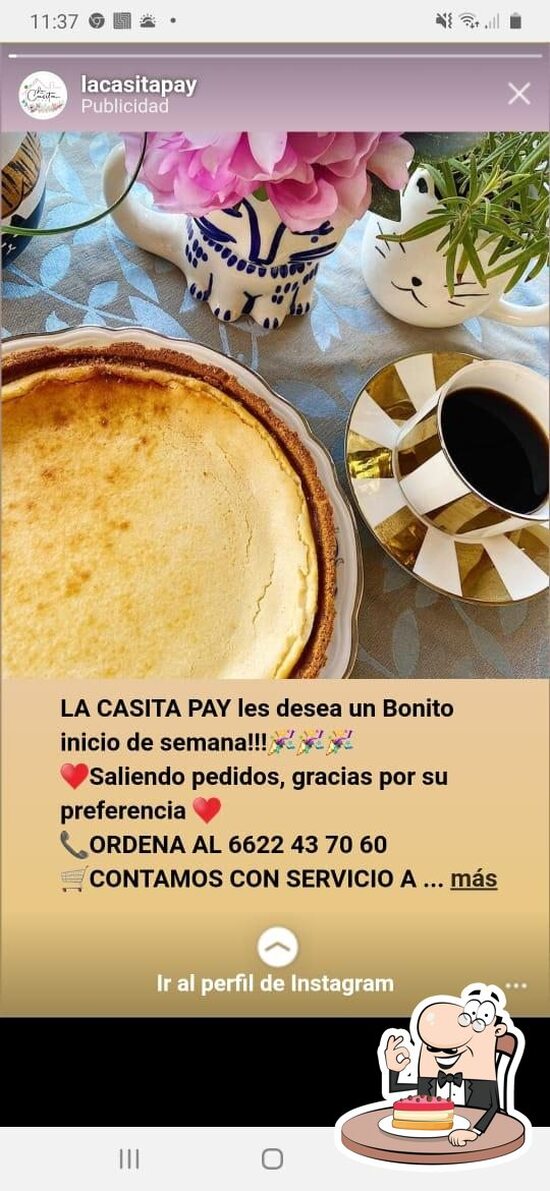Menu at La Casita Pay desserts, Hermosillo