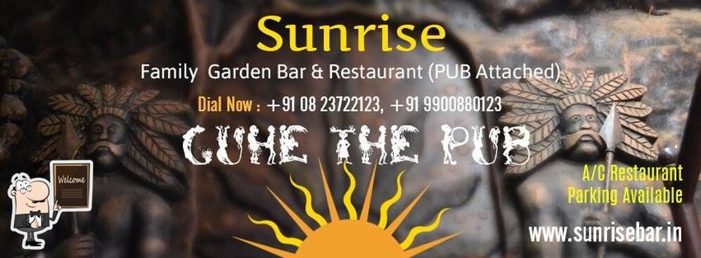 Menu at Sunrise Bar and Lounge, Bengaluru