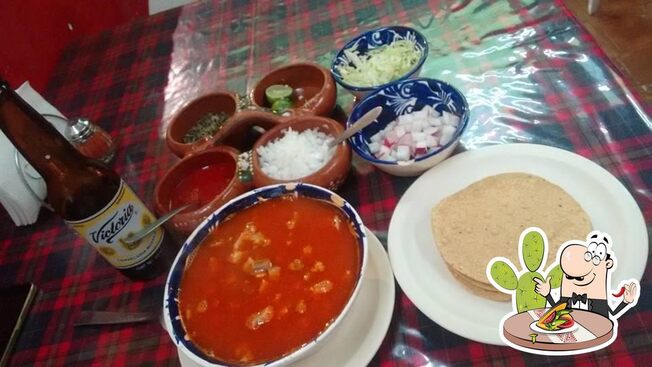 Menu at EL CHIVITO restaurant, Mexico City, Simón Bolívar 376