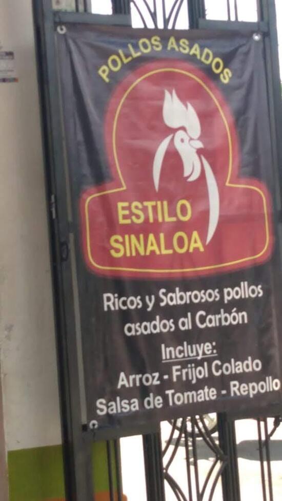 Menu at El Pollo Sinaloa restaurant, Ticul