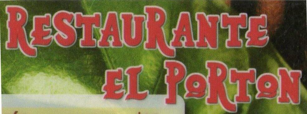 Menu at El Porton restaurant, Mexico