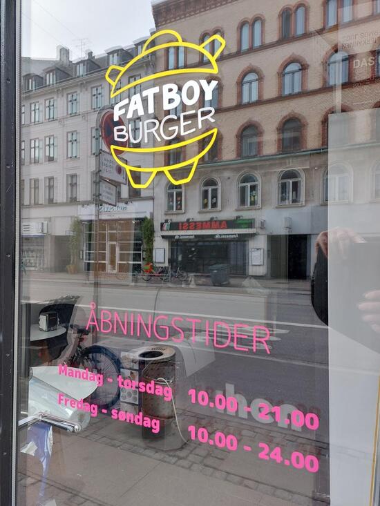 Speisekarte von Fatboy Burger Food Truck restaurant, Kopenhagen