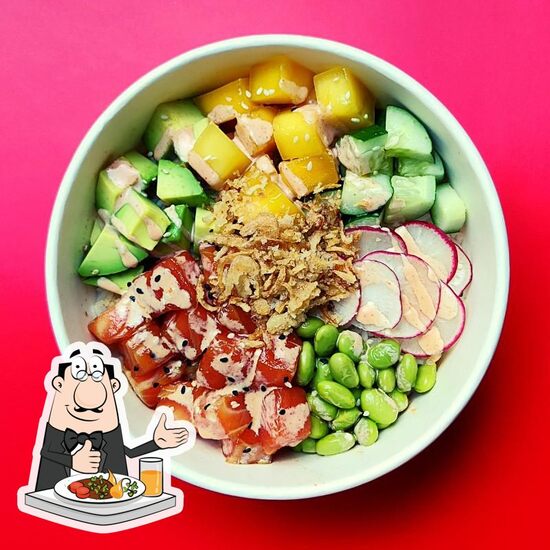 Menu at Hula Poke & Salad Bar, Bangkok
