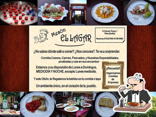 Carta del restaurante Mesón El Lagar, Pilas