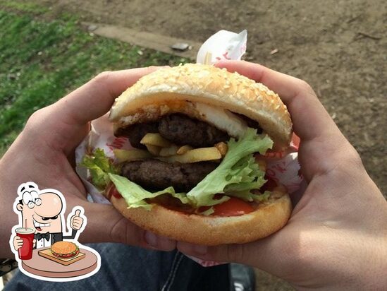 Menu at New York Burger restaurant, Louny