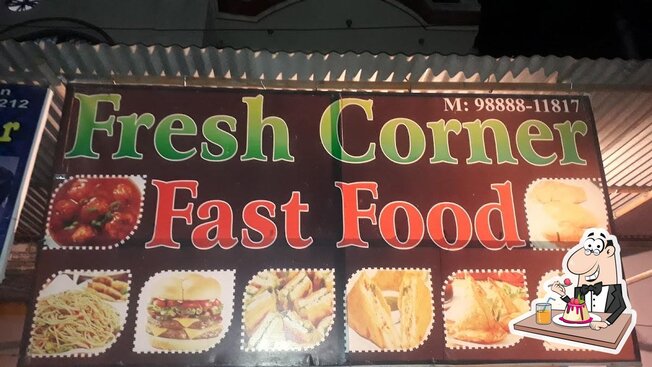 Menu at fresh corner fast food, Khur Manian