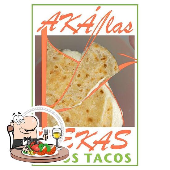 Menu at Aka las Kekas y los Tacos restaurant, Hermosillo