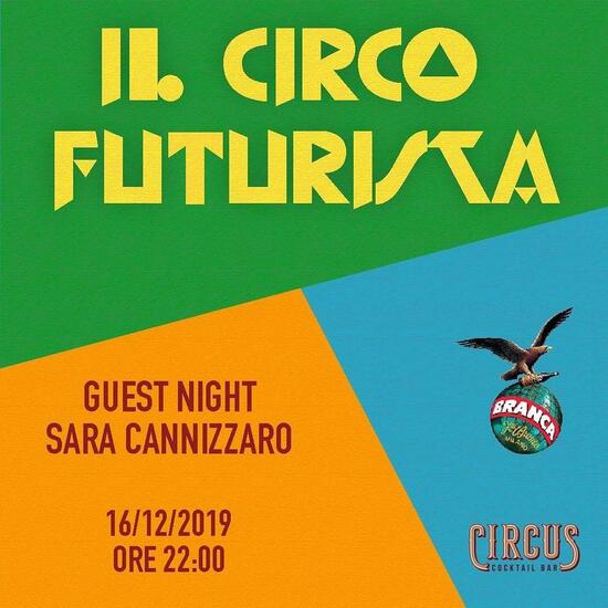 Menu at Circus Cocktail Bar, Catania