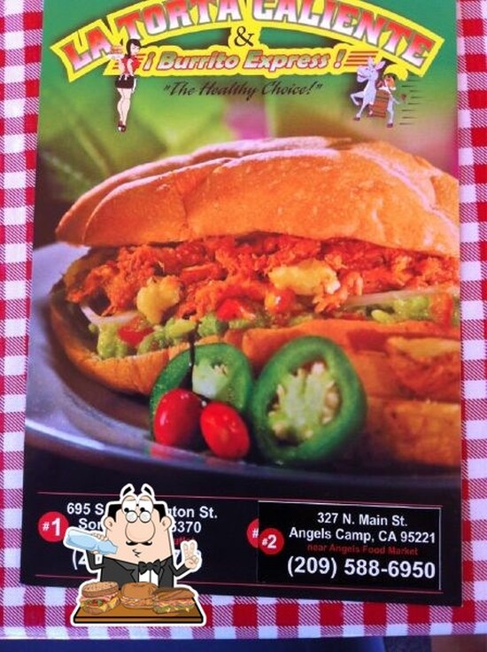 Menu at La Torta Caliente & Burrito Express restaurant, Angels Camp