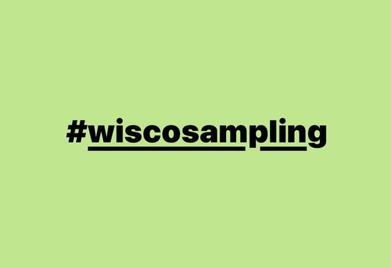 Menu at Wisco Sampling, Milwaukee