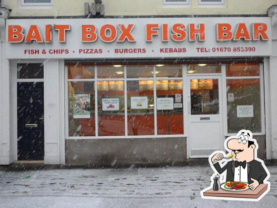 Menu at Bait Box Fish Bar, Ashington