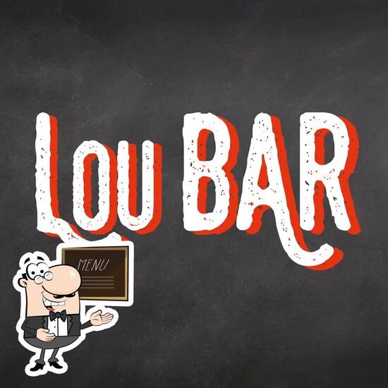 Menu at Le Lou Bar, Langon