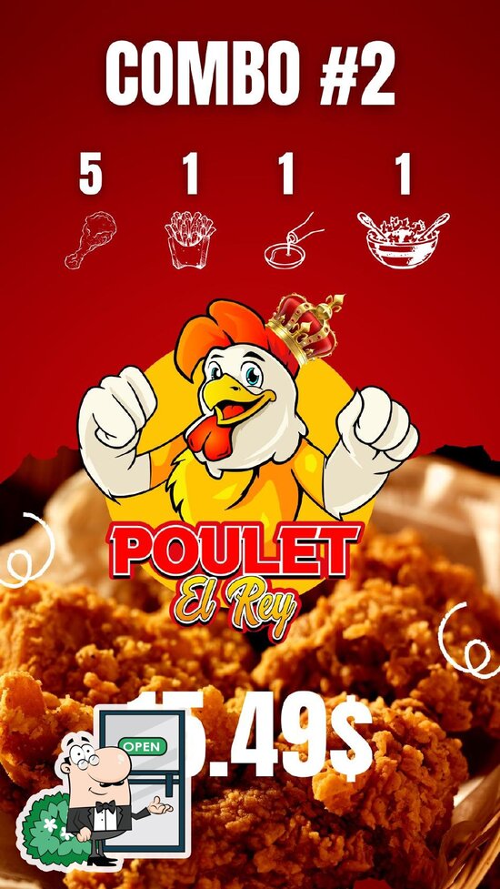 Menu au Poulet el rey restaurant, Québec