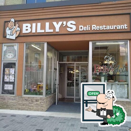 Menu at Billy's Downtown Deli restaurant, London