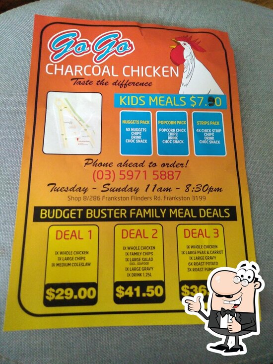 Menu at Go Go Charcoal Chicken fast food, Frankston South