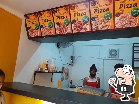 Menu at Ninja'z Pizza restaurant, Legazpi City