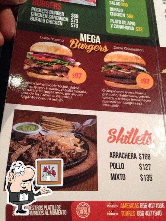 Pockets Plaza Bensa, Ciudad Juarez - Restaurant menu, prices and reviews