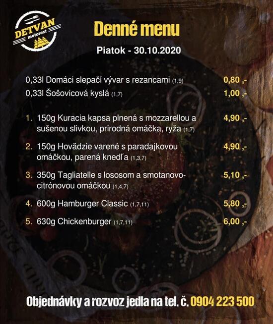Motorest Detvan restaurant, Detva - Restaurant menu and reviews
