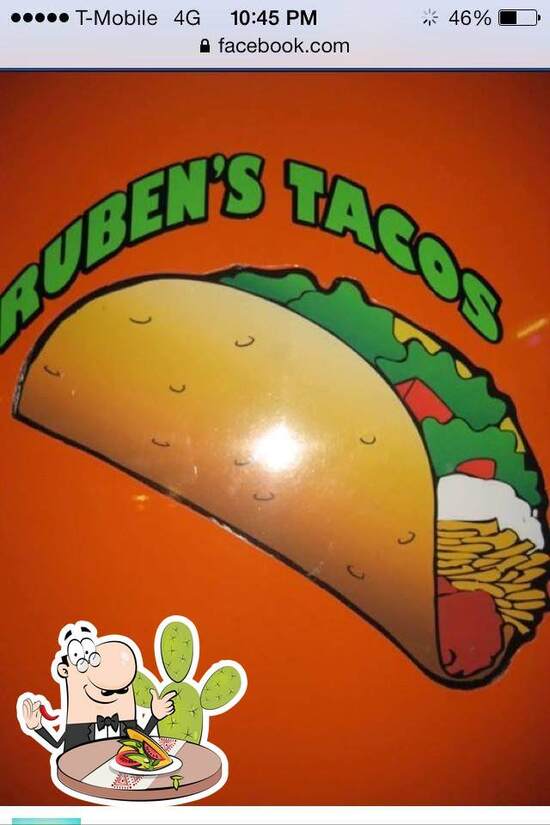 Carta de Ruben's tacos of western & Pico, Los Angeles, S Western Ave ...
