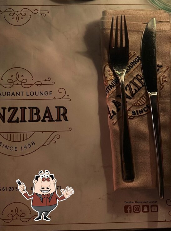 Menu at Zanzibar Restaurant - Bar & Terrace, Agadir