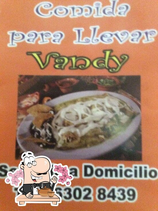 Menu at Comida para llevar VANDY, Mexico City