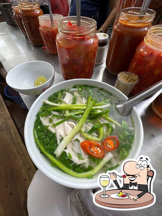 Menu at Phở Gà Lâm restaurant, Hanoi, 7 P. Nam Ngư