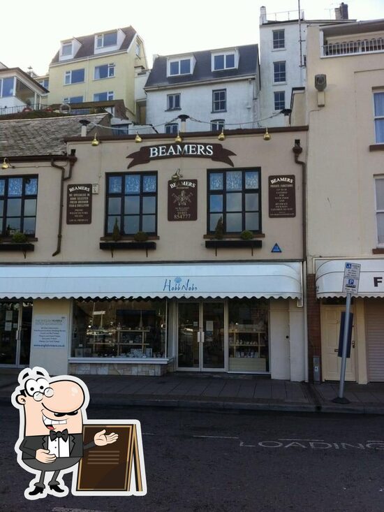 Menu at Beamers restaurant, Brixham