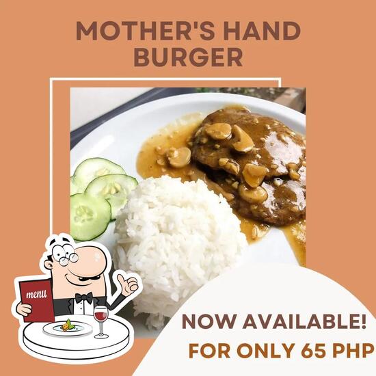 Carta del restaurante Mother's Hand Burger, Tarlac