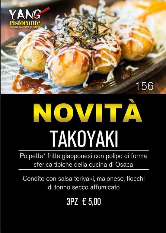 Speisekarte von Yang Sushi restaurant, Lovere