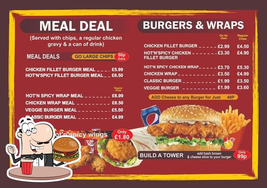 Menu at Miami Fried Chicken pizzeria, Manchester, 2 The Cir