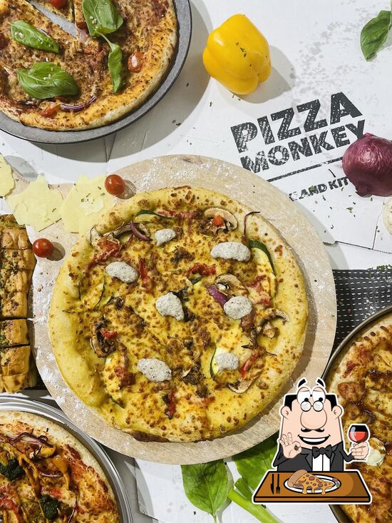 Menu at Pizza Monkey restaurant, Auckland