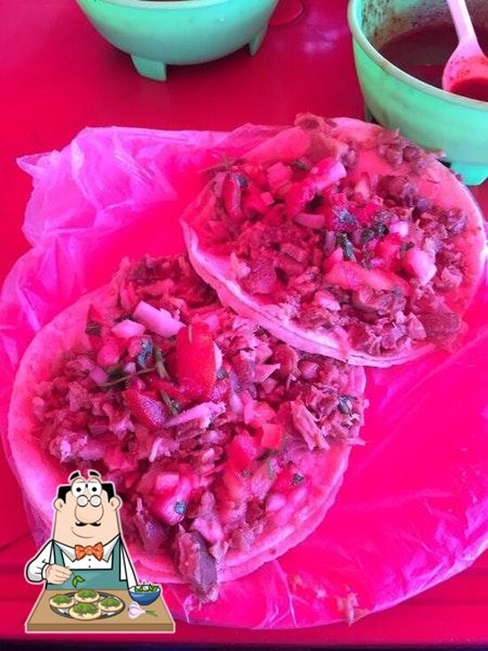 Menu at Tacos Cacho restaurant, Tepic, Eulogio Parra 17