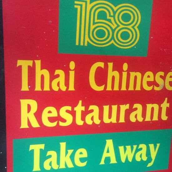 Menu at 168 Thai Chinese restaurant, Albury