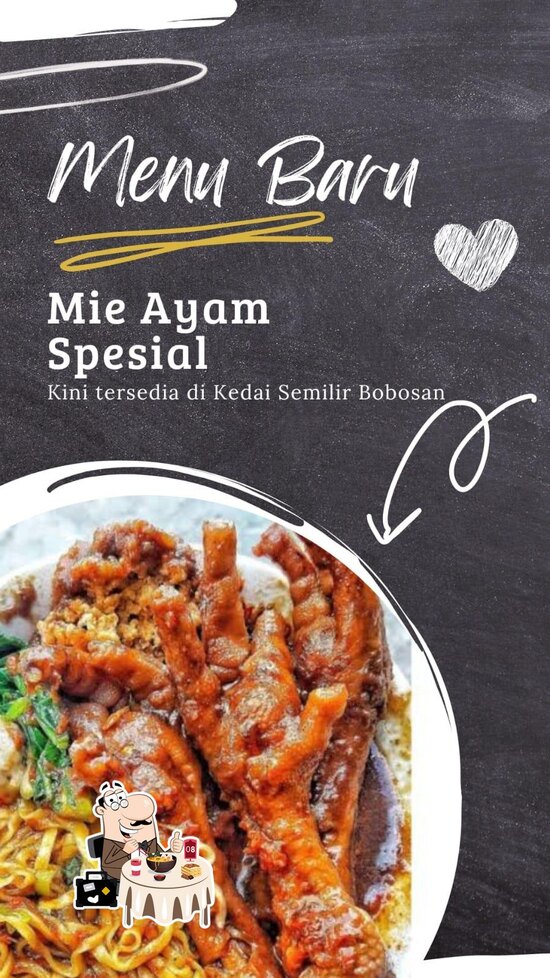 Menu at Kedai Semilir Bobosan Jl. Gunung Slamet, Purwokerto